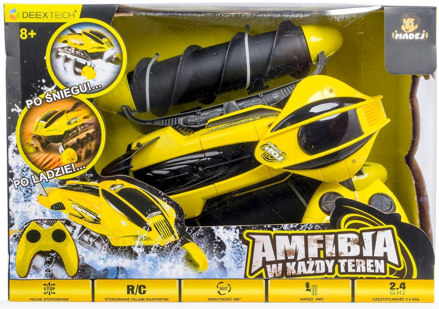 AMFIBIA NA KAŻDY TEREN POJAZD STEROWANY R/C PILOT 1800238103 - sklep ...