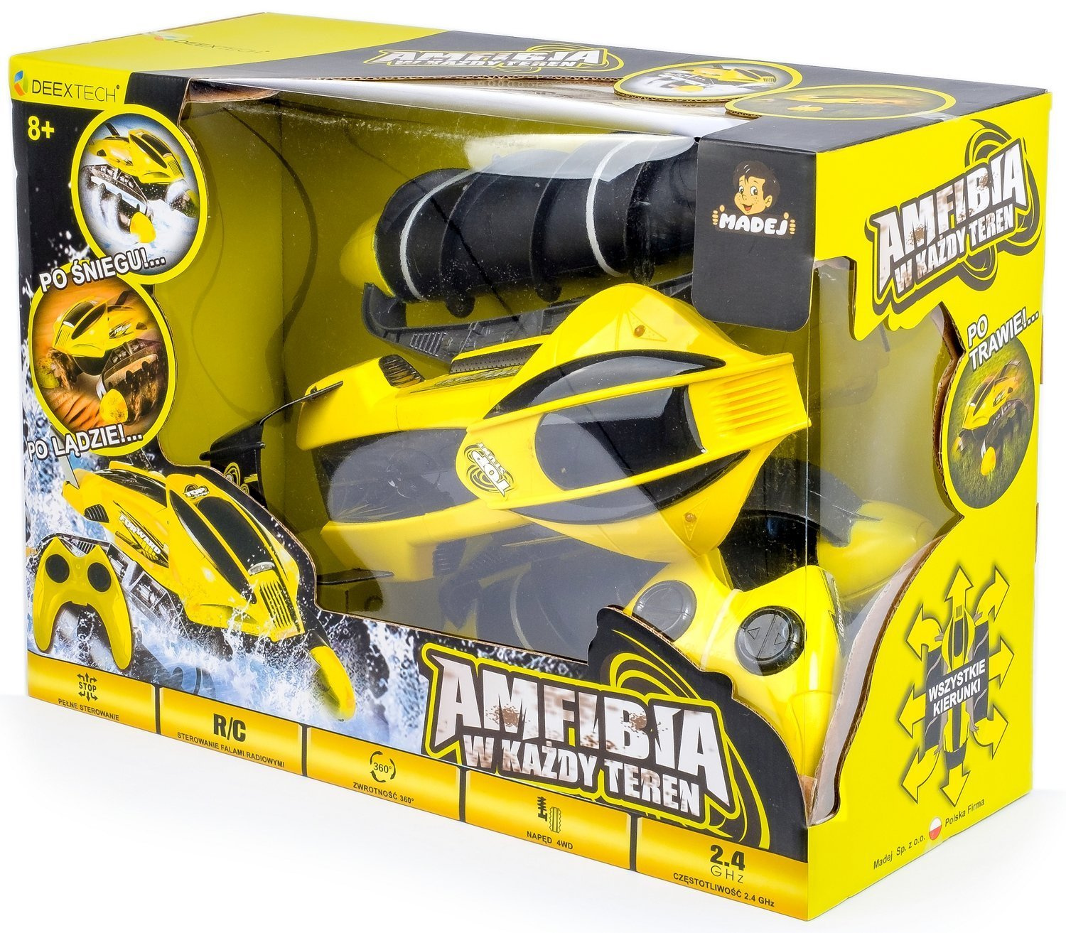 AMFIBIA NA KAŻDY TEREN POJAZD STEROWANY R/C PILOT 1800238103 - sklep ...