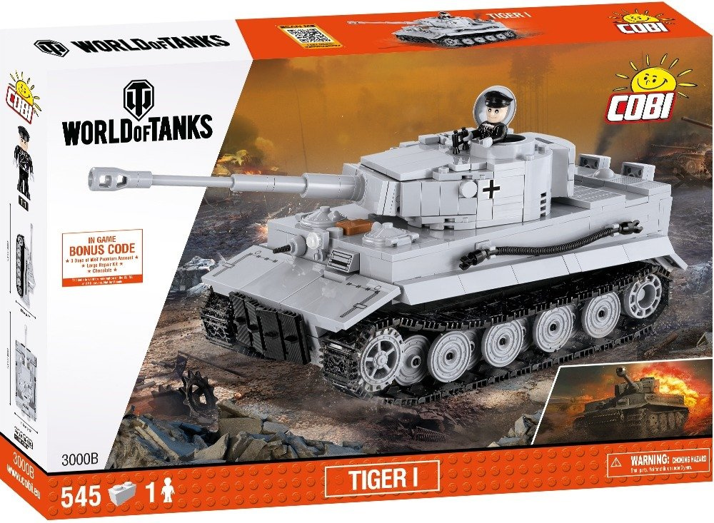 COBI WORLD OF TANKS KLOCKI 545 el.CZOŁG Tiger 1 3000B 1800226471 ...