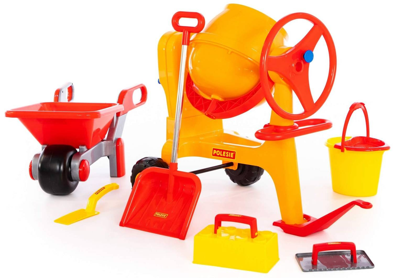 DUŻA BETONIARKA + TACZKA ZESTAW MURARZA POLESIE 1800241848 - sklep ...