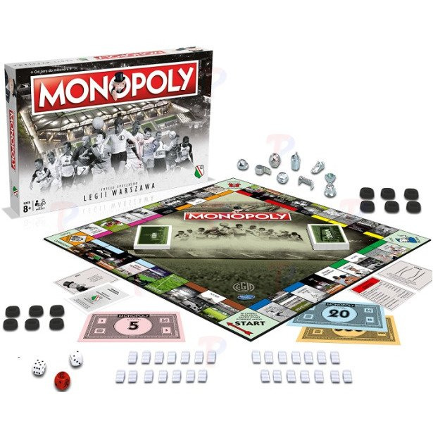 Hasbro Gra MONOPOLY LEGIA WARSZAWA Piłka Nożna 1800229428 - sklep ...