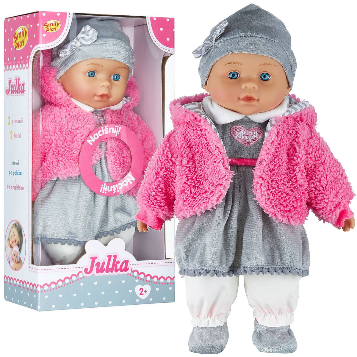 LALKA JULKA BOBAS MÓWI ŚPIEWA PO POLSKU ANGIELSKU 1800241370 - sklep ...