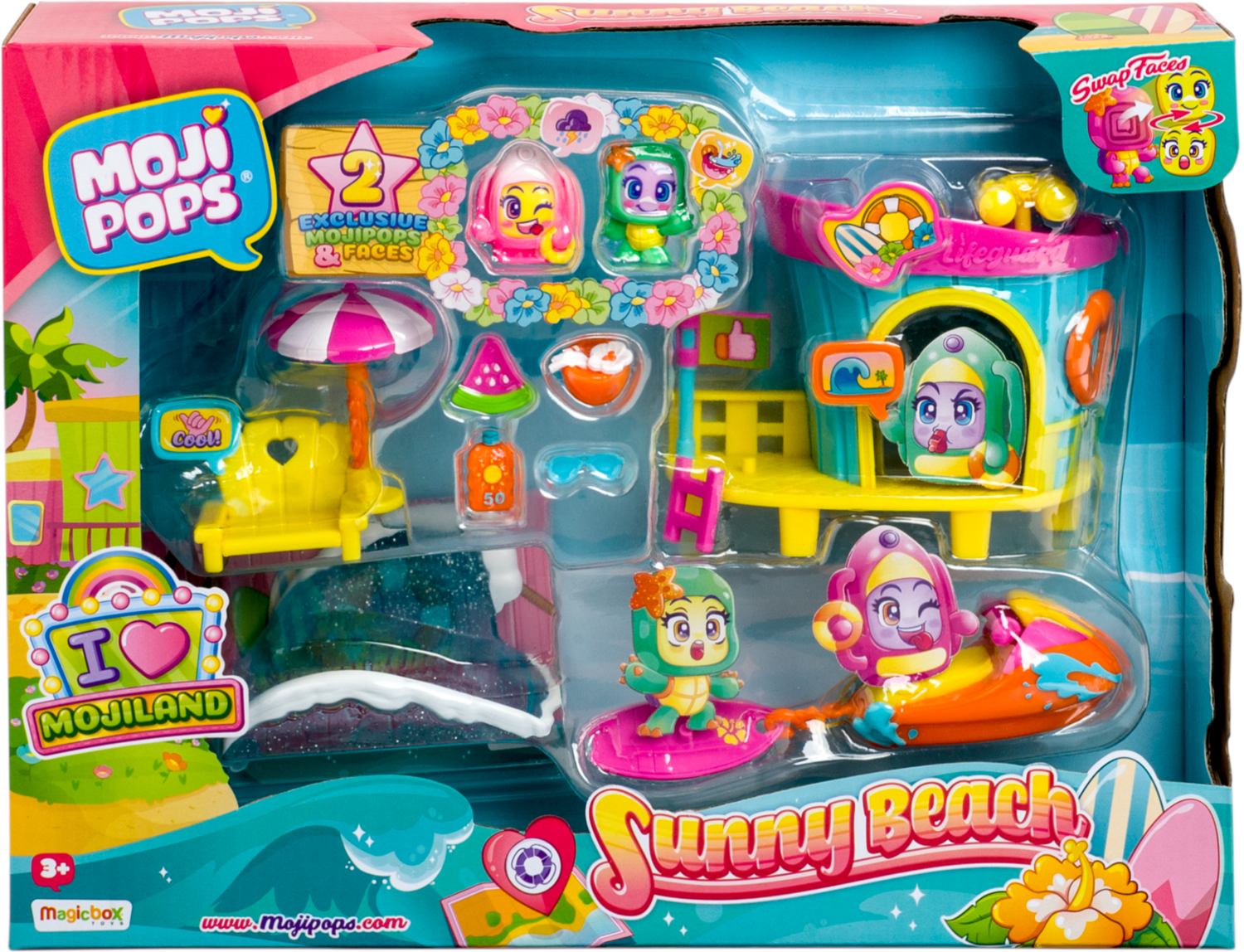 MOJI POPS ZESTAW SŁONECZNA PLAŻA 2 FIGURKI MEBELKI 1800238620 - sklep ...